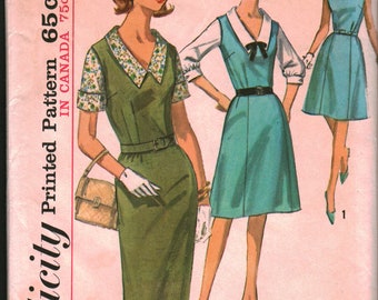 8804 Vintage Simplicity Pattern Misses Dress SEWING CUT Cocktail ...