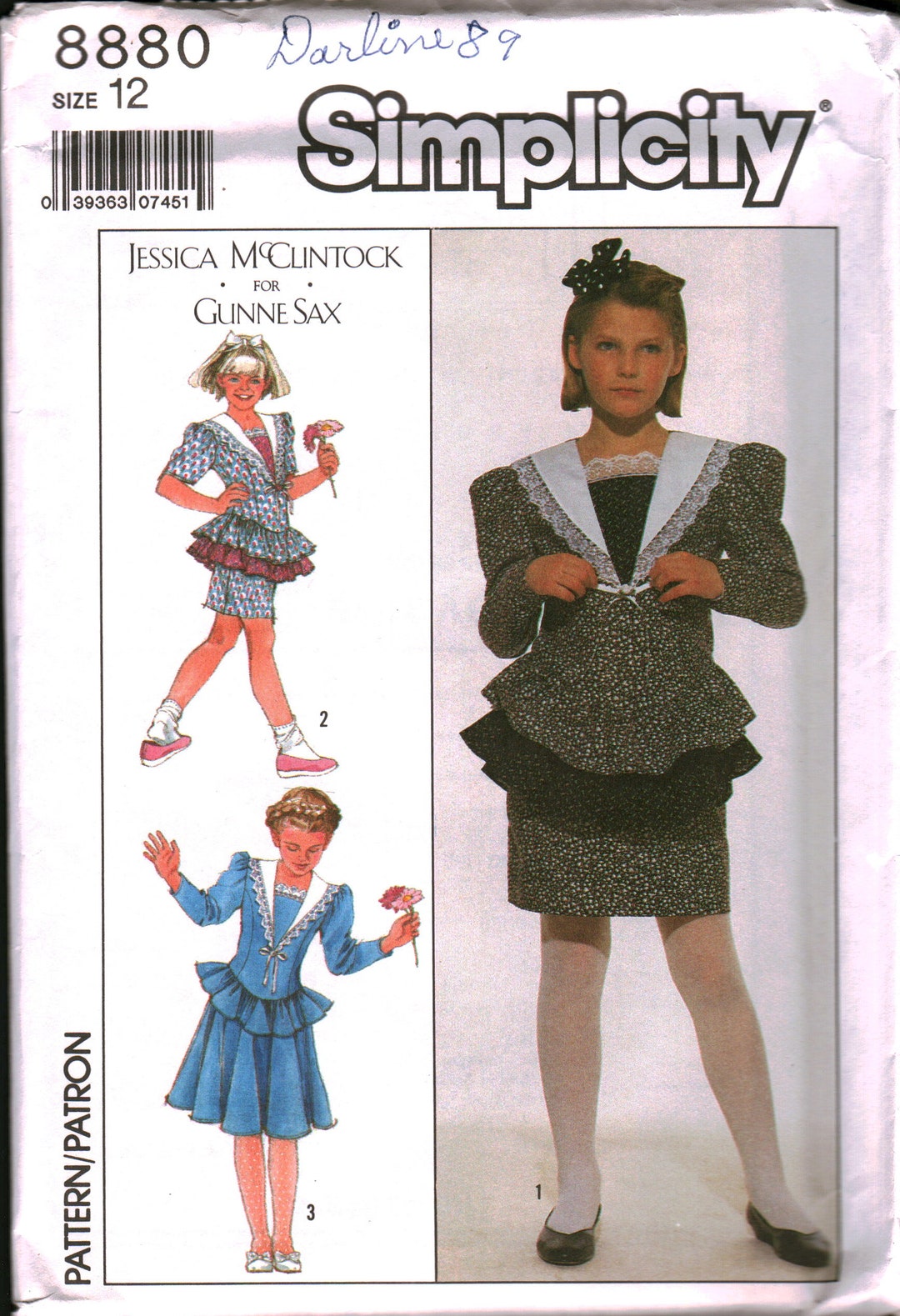 8880 Vintage Simplicity SEWING Pattern Childrens' Dress OOP - Etsy