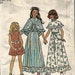 7413 Vintage Simplicity Sewing Pattern Girls Dress Two Lengths Shawl ...