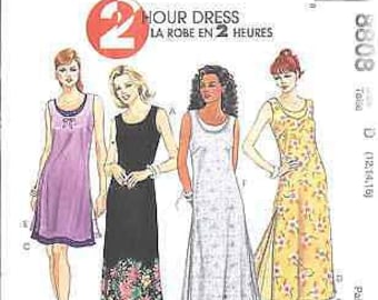 7194 UNCUT Simplicity SEWING Pattern Misses 2 Hour Dress Easy | Etsy