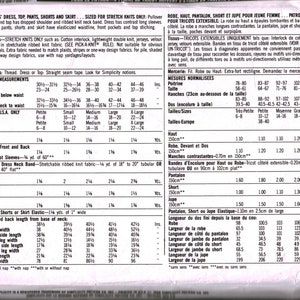 9112 Simplicity Vintage SEWING Pattern Misses Dress Top Shorts Skirt ...