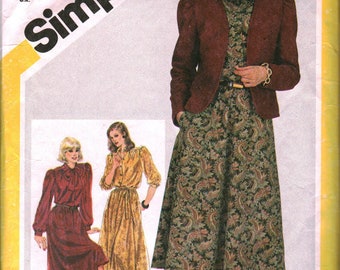 8804 Vintage Simplicity Pattern Misses Dress SEWING CUT Cocktail ...