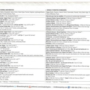 1182 UNCUT Simplicity SEWING Pattern Stuffed Animals Monsters Raccoon ...