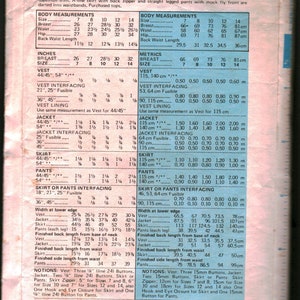 4989 Butterick Vintage SEWING Pattern Girls' Vest Jacket Skirt Pants ...