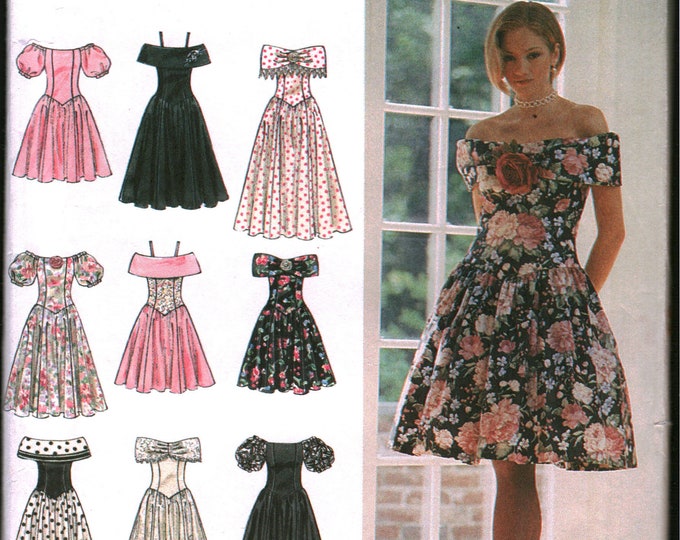 8804 Vintage Simplicity Pattern Misses Dress SEWING CUT Cocktail ...