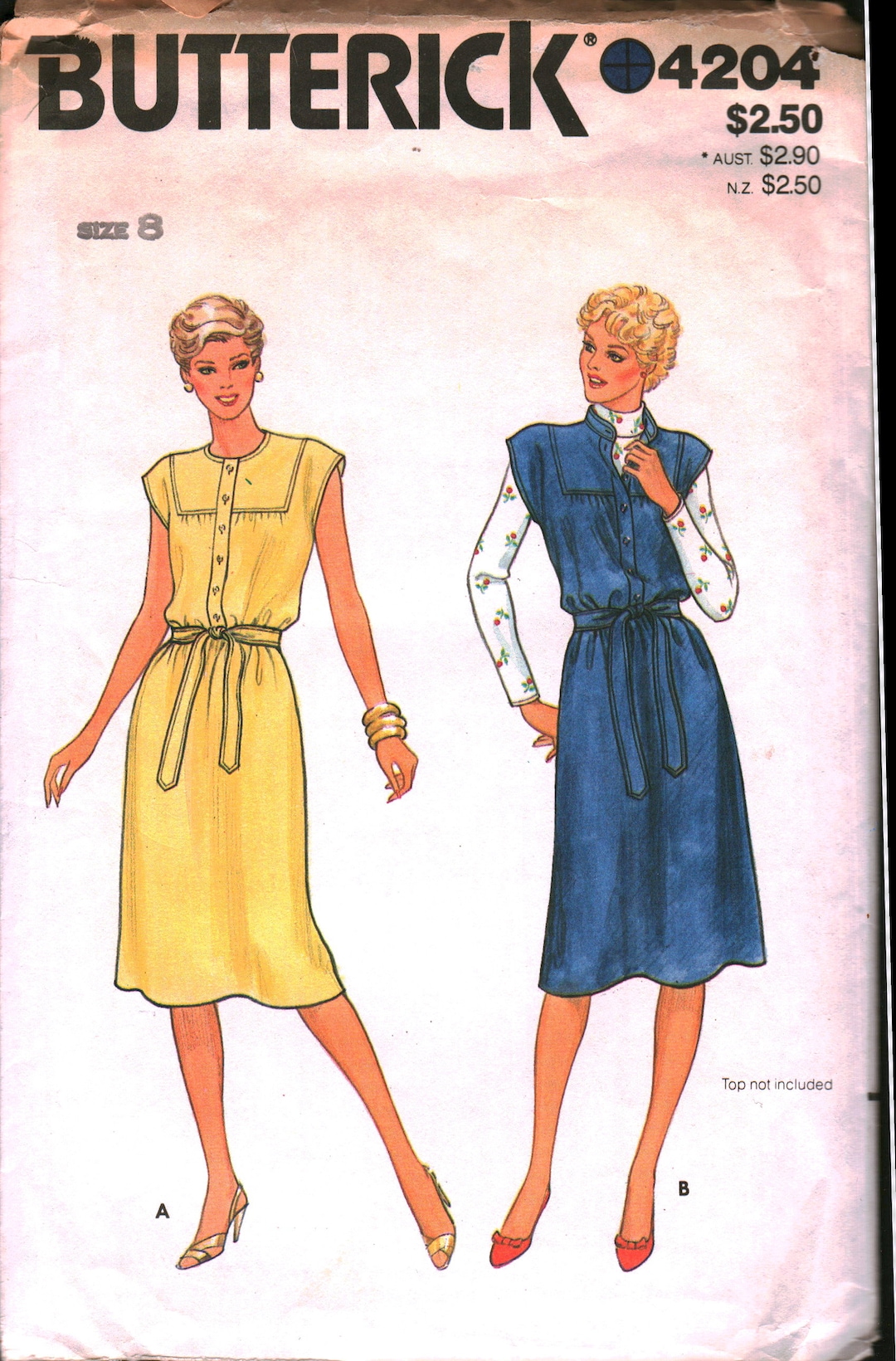 4204 Butterick Vintage SEWING Pattern Misses Jumper Dress OOP - Etsy