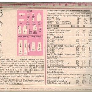 5588 Vintage Simplicity SEWING Pattern Misses Shirt-jacket Skirt Pants ...