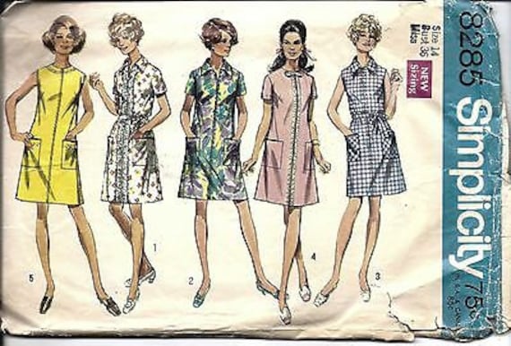 8285 Vintage Simplicity Sewing Pattern Misses 1960's A - Etsy