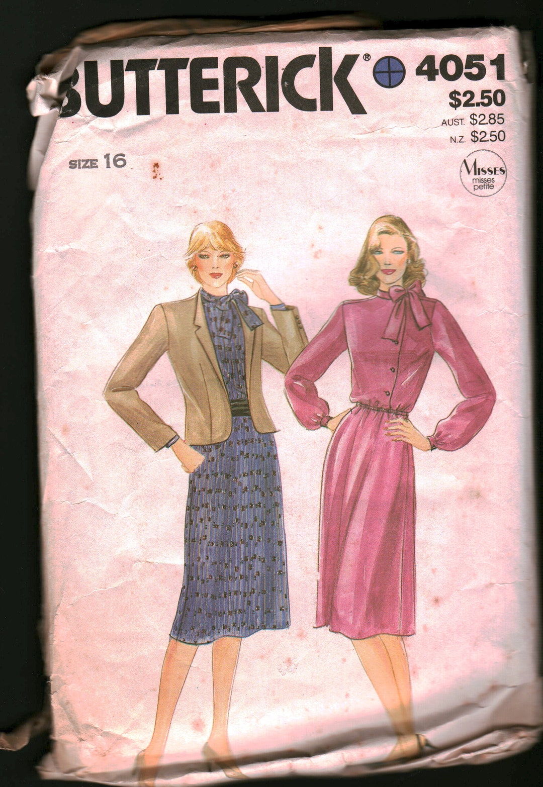 4051 Butterick Vintage SEWING Pattern Misses' Jacket Dress OOP - Etsy