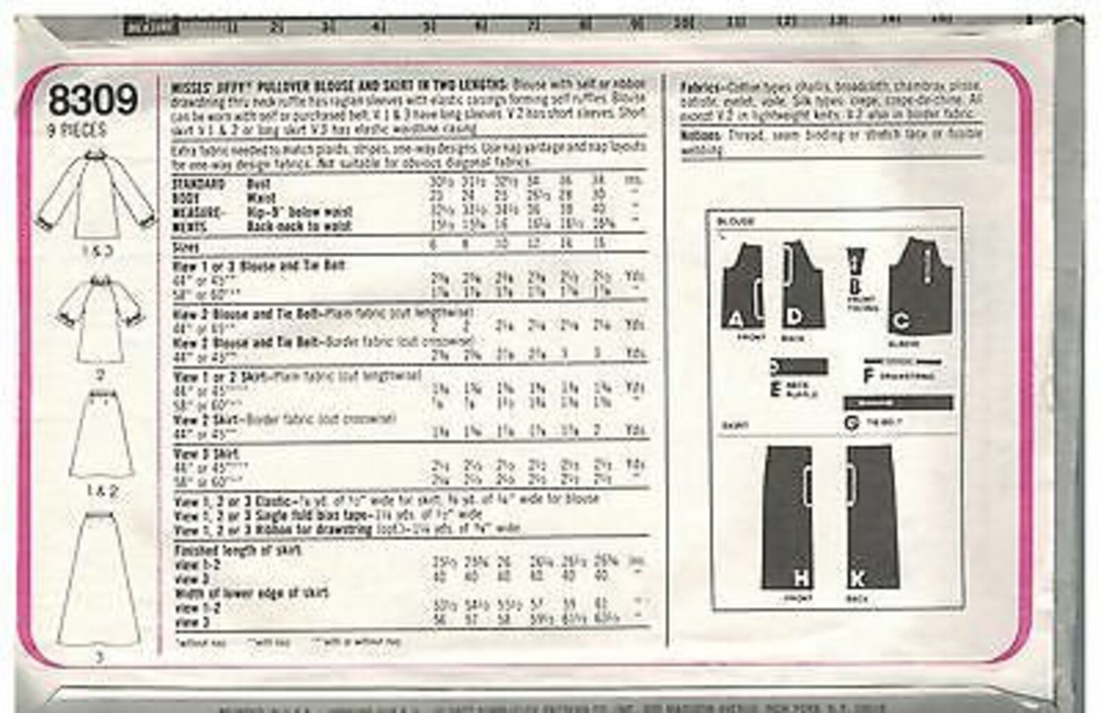8309 Vintage Simplicity Sewing Pattern Misses Jiffy Pullover | Etsy
