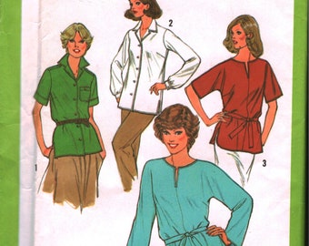 Simplicity 9049, Vintage 1979 Sewing Pattern. Women’s Tunics and Tie ...