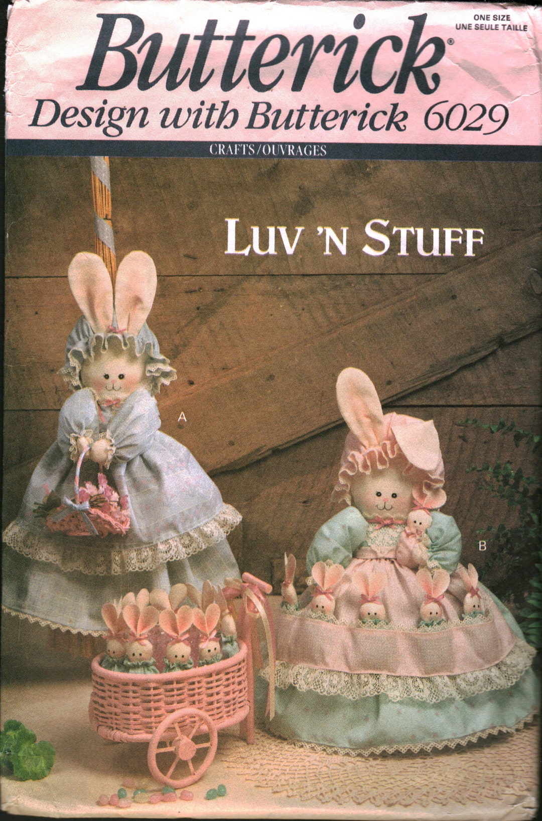 6029 Butterick Vintage SEWING Pattern Bunny Hide-away OOP - Etsy