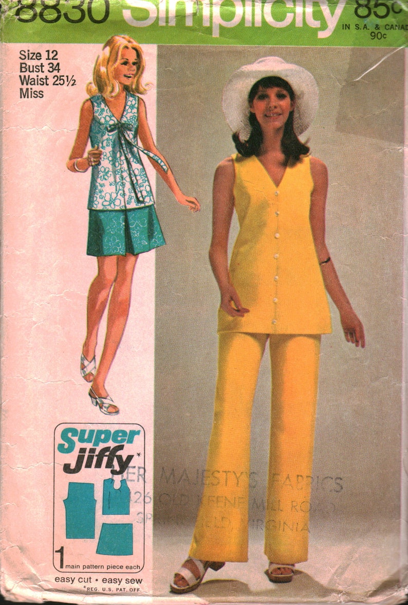 8830 Simplicity Vintage SEWING Pattern Misses Mini Skirt - Etsy