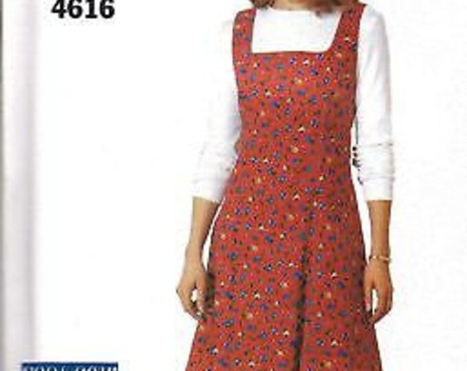 4616 UNCUT Butterick SEWING Pattern Misses Loose Princess Seamed Jumper ...