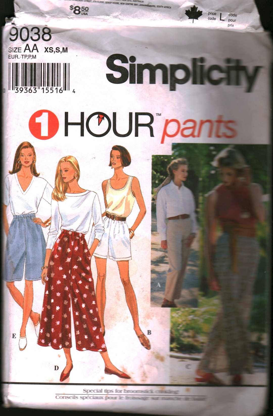 9038 Simplicity Vintage SEWING Pattern Misses' Pants Shorts OOP - Etsy
