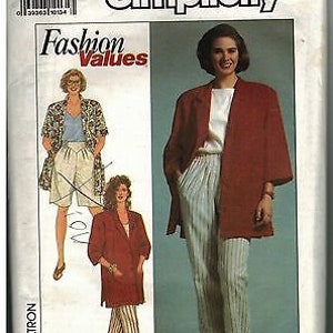 9645 Simplicity Vintage SEWING Pattern Misses Pants Shorts Loose ...