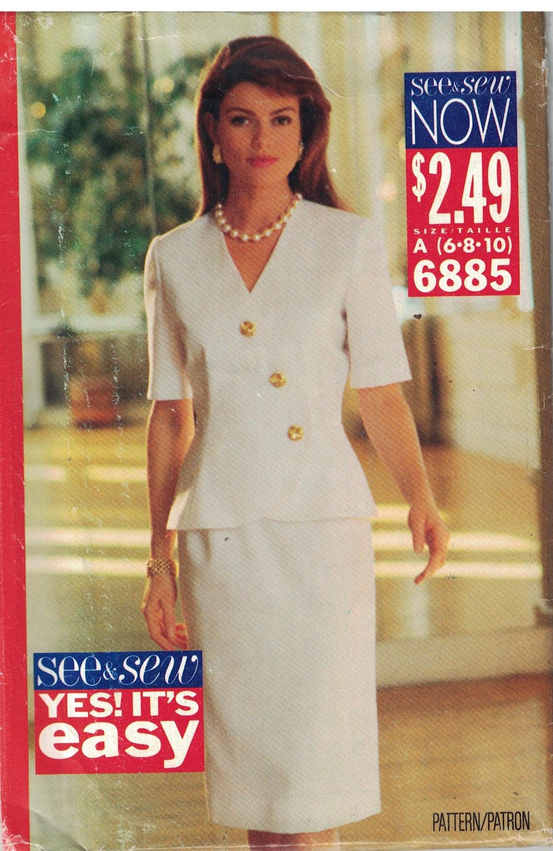Butterick Pattern 6885 Misses Top & Skirt 6-10 UNCUT - Etsy