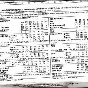 9771 Simplicity Vintage SEWING Pattern Misses Pants Fitted Lined Jacket ...