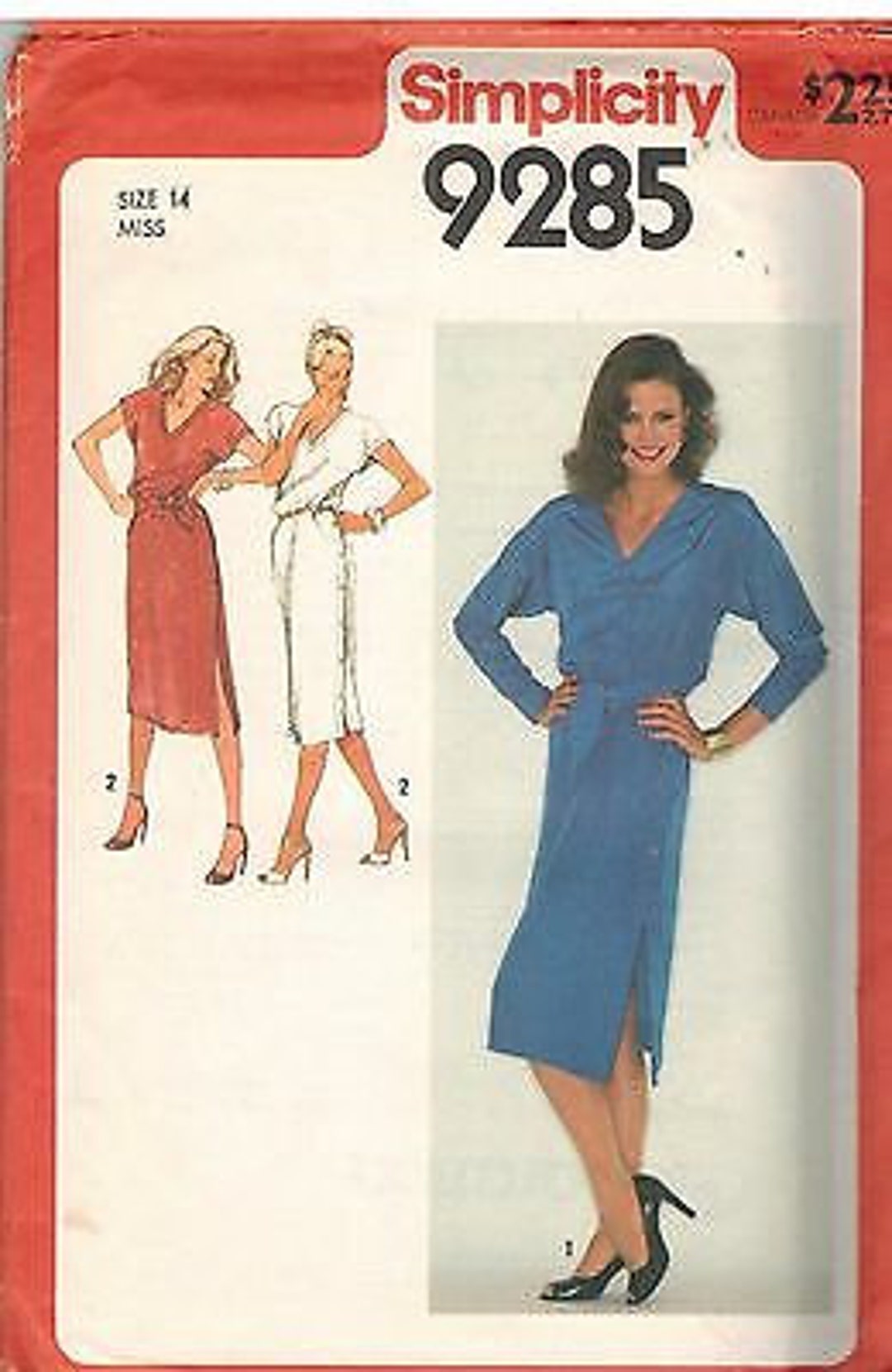 9285 Vintage Simplicity Sewing Pattern Misses Top Stitched Pullover ...