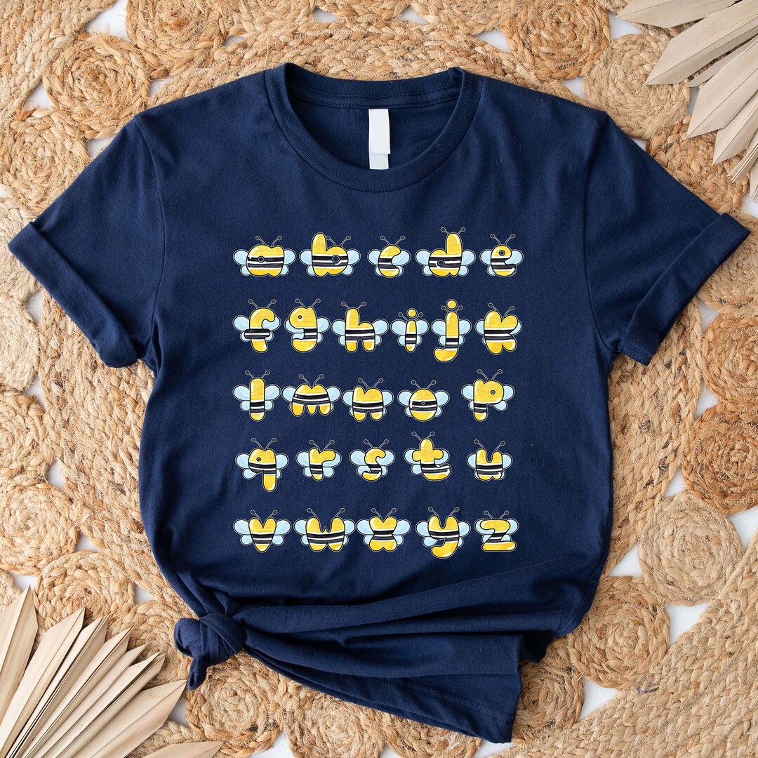 Bee Alphabet Shirt Funny Bee Shirt Cute Bee Tee Bee Lover - Etsy