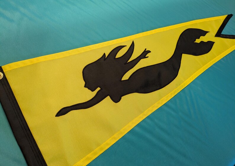 Mermaid Masthead Streamer Boat Flag TARIFF FREE - Etsy