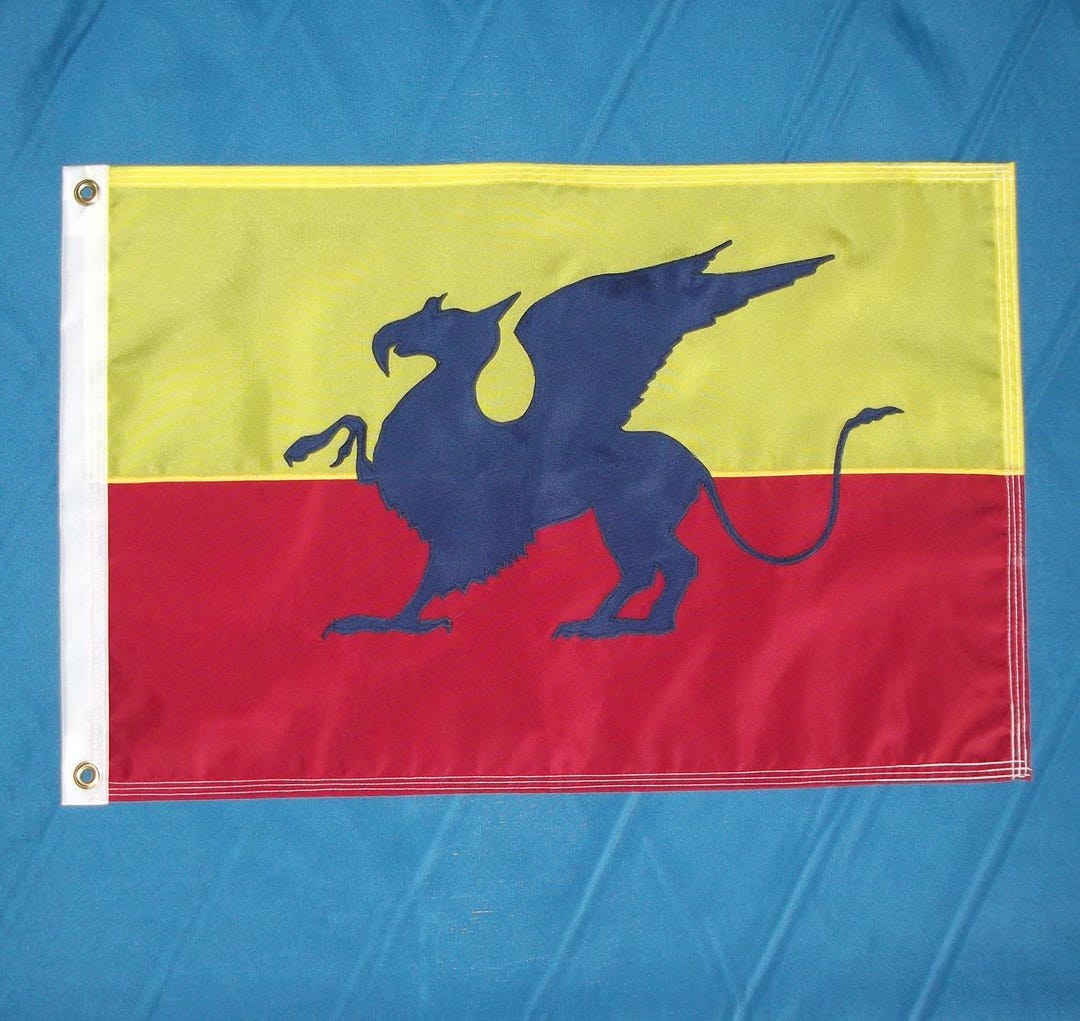 Gryphon Handmade Sewn Boat Flag - Etsy