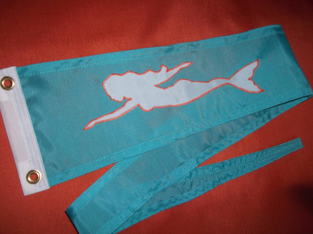 Mermaid Masthead Streamer Boating Gift for Her the Flag Chick - Etsy