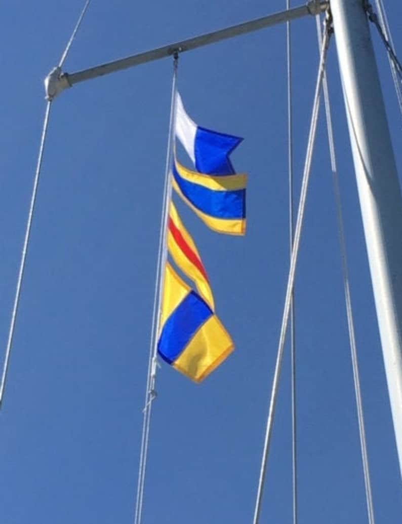 Boat Flags Nautical Gift Signal Flags Splice the Main Brace - Etsy