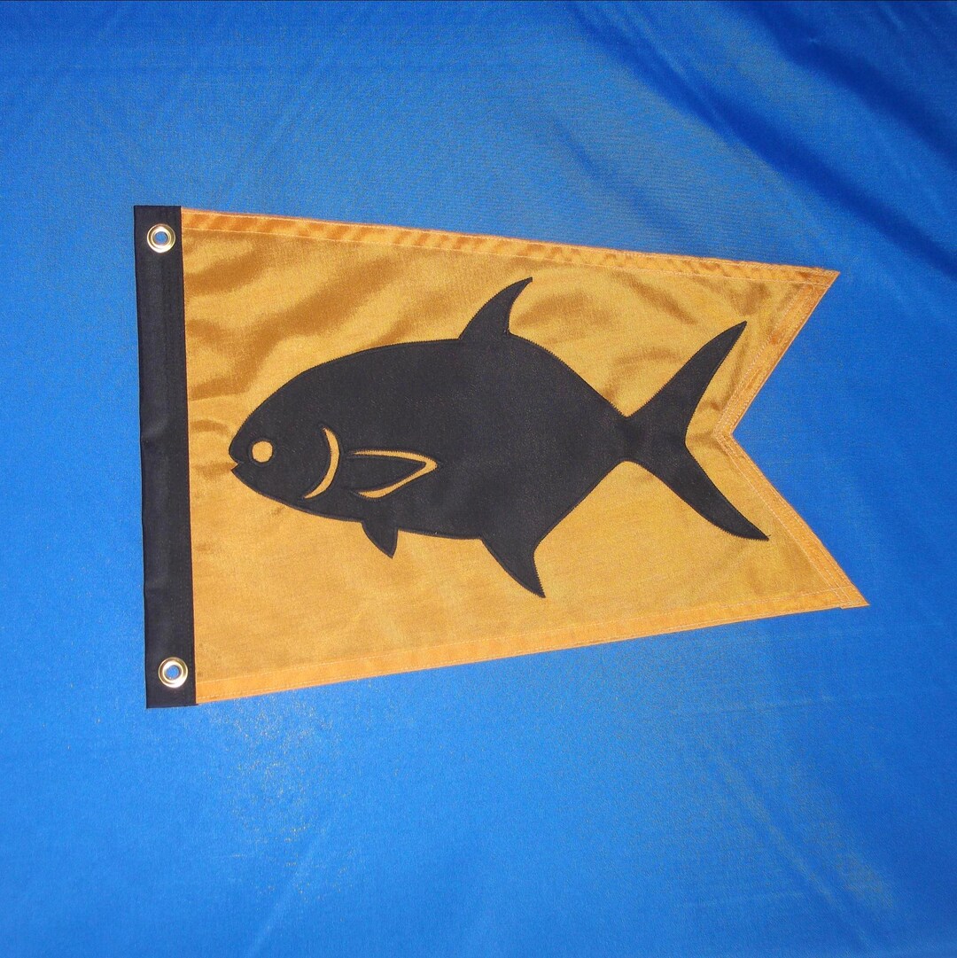 Boat Flag POMPANO Fish Nautical Gift for Him Theflagchick - Etsy