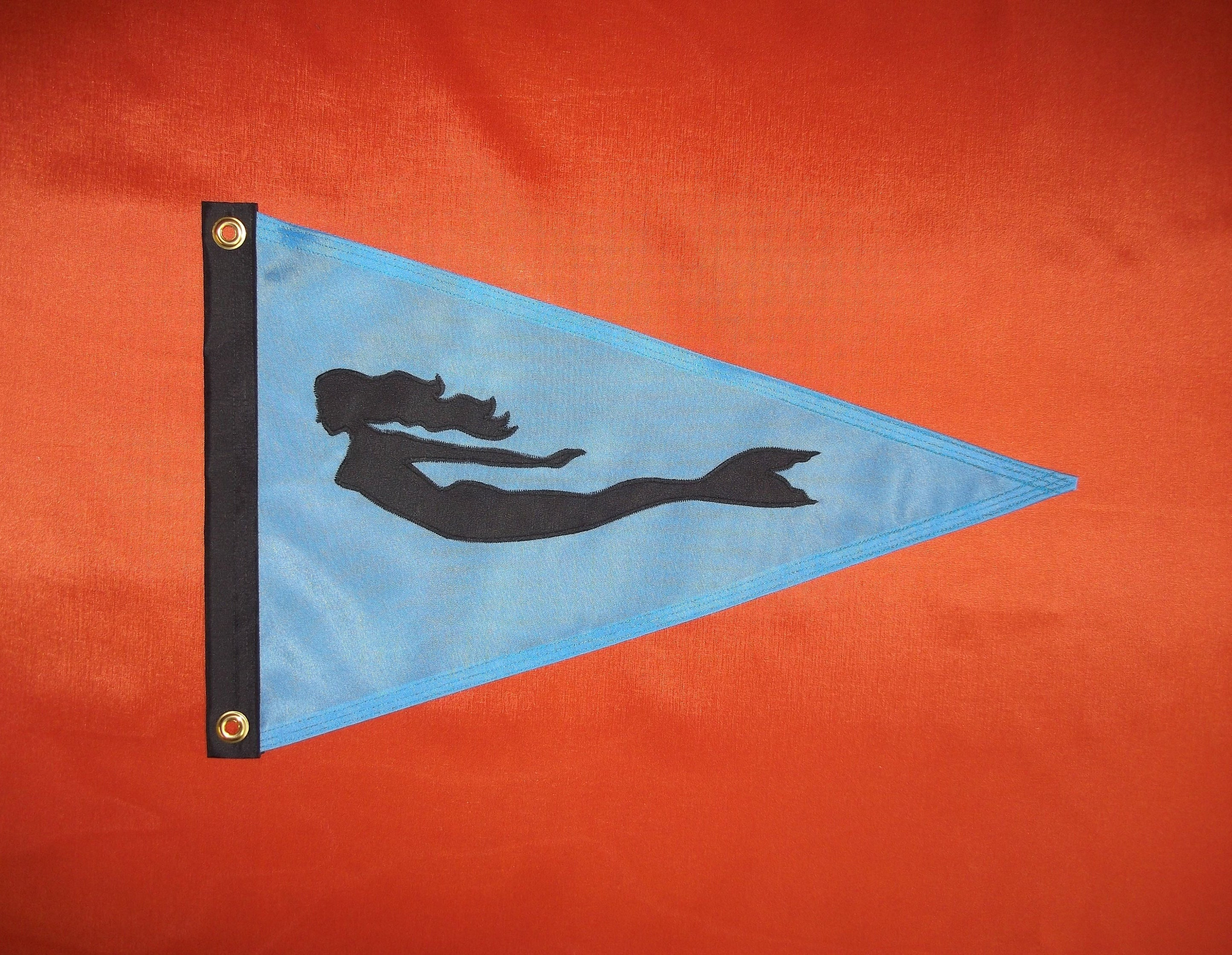 Mermaid Boat Flag Nautical Gifts Blue Gift for Her | Etsy