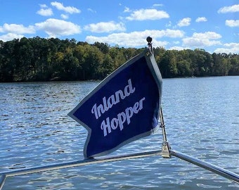 Boat Name Flag Custom Flags Nautical Gift for Him the Flag Chick - Etsy