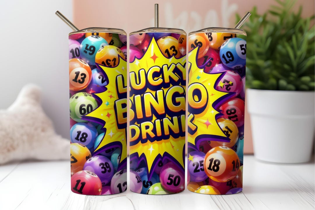 Bingo Tumbler Wrap: 20oz Sublimation Design (digital Download) - Etsy