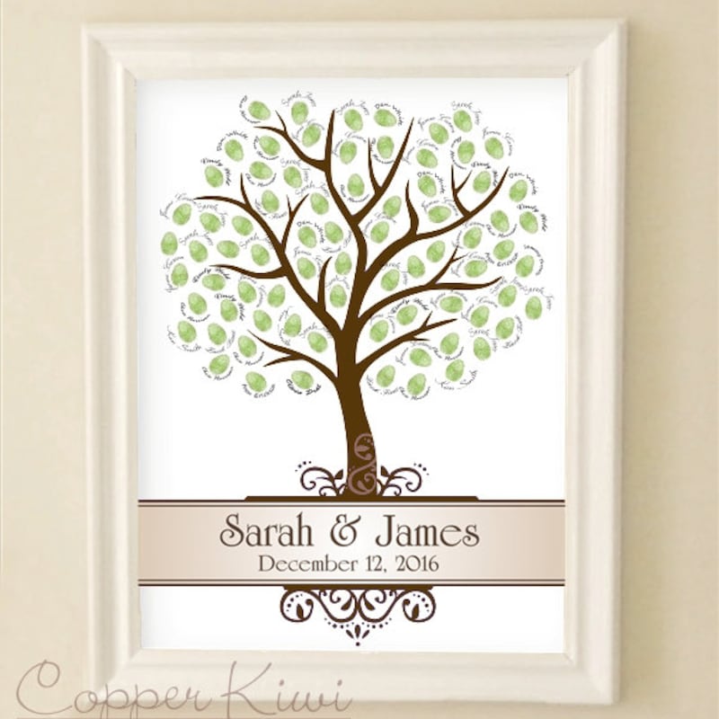 Wedding Thumbprint Tree - Etsy