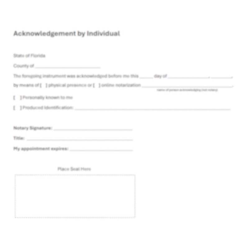 Florida Notary - Jurat and Acknowledgement Loose Certificates - Etsy