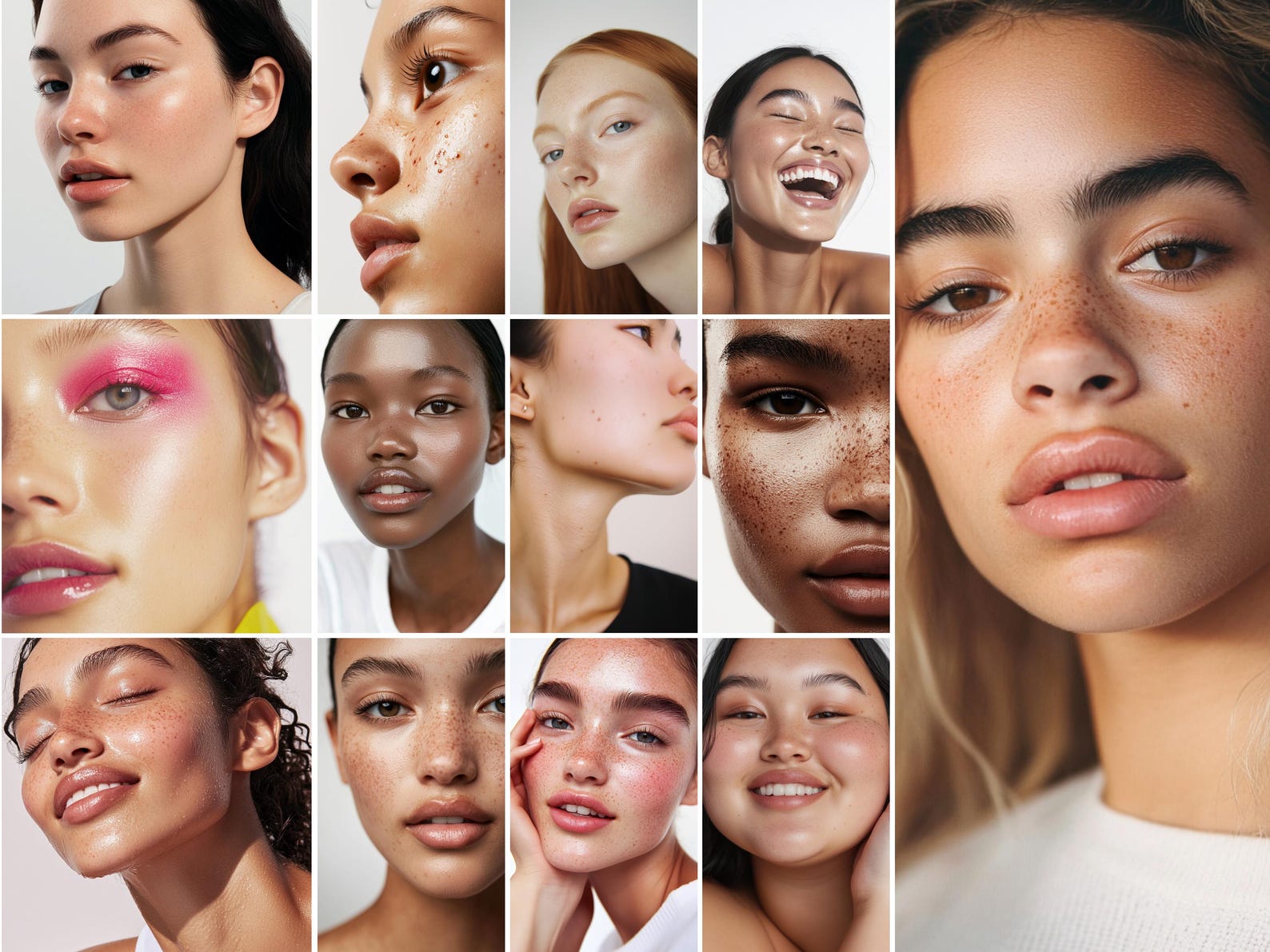 Realistic Gen Z Faces Stock Photo Bundle | 150 Files, 50 Unique Natural ...