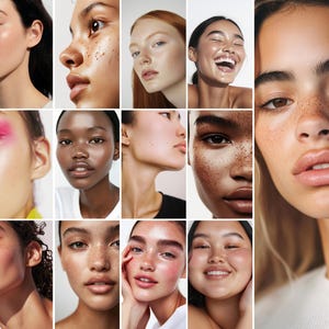 Realistic Gen Z Faces Stock Photo Bundle | 150 Files, 50 Unique Natural ...