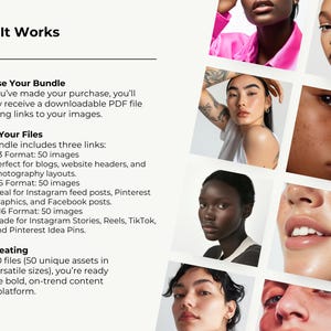 Realistic Gen Z Faces Stock Photo Bundle | 150 Files, 50 Unique Natural ...