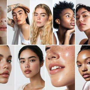 Realistic Gen Z Faces Stock Photo Bundle | 150 Files, 50 Unique Natural ...
