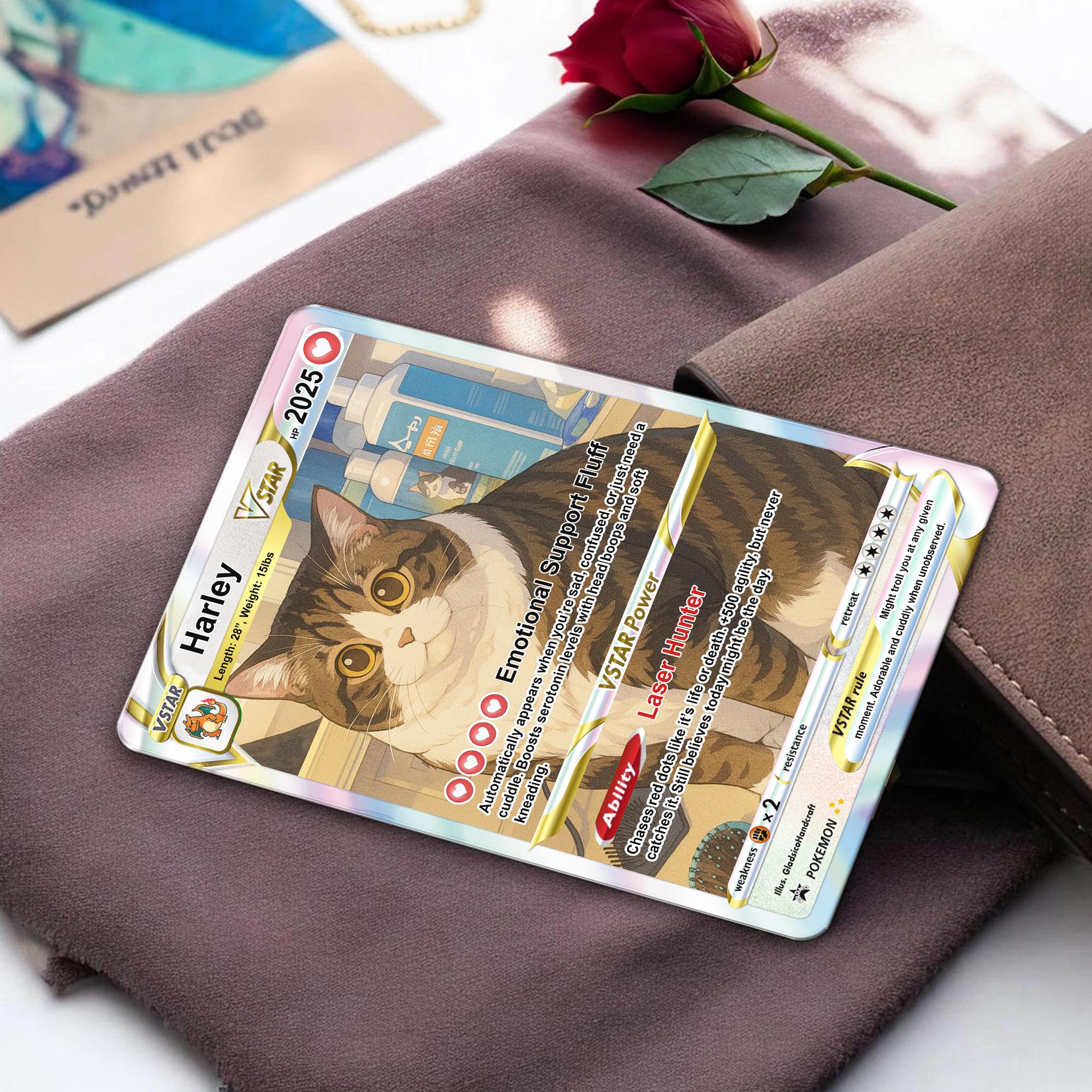 Custom Pokemon Trading Card 2025 | Personalized Dog Cat Portrait, Anime ...