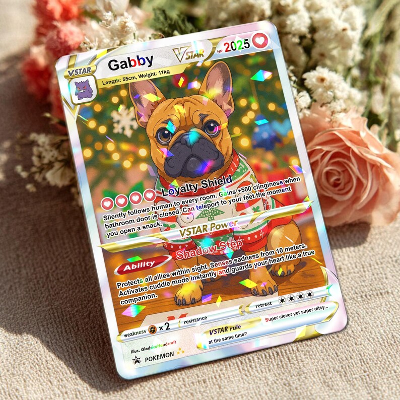 Custom Pokemon Trading Card 2025 | Personalized Dog Cat Portrait, Anime ...