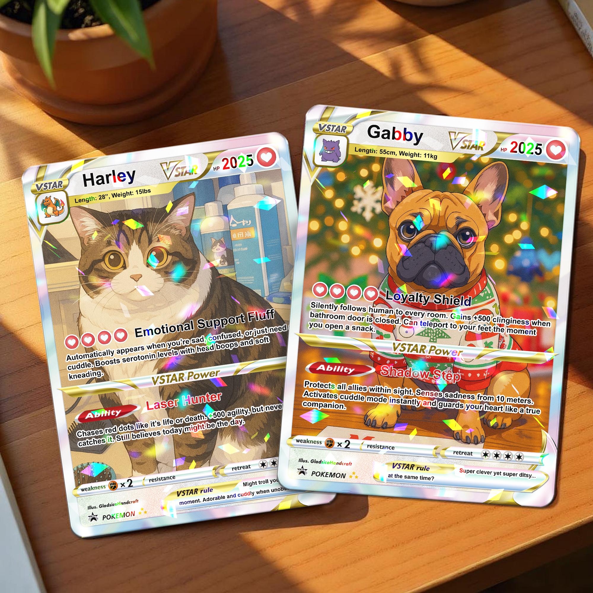 Custom Pokemon Trading Card 2025 | Personalized Dog Cat Portrait, Anime ...