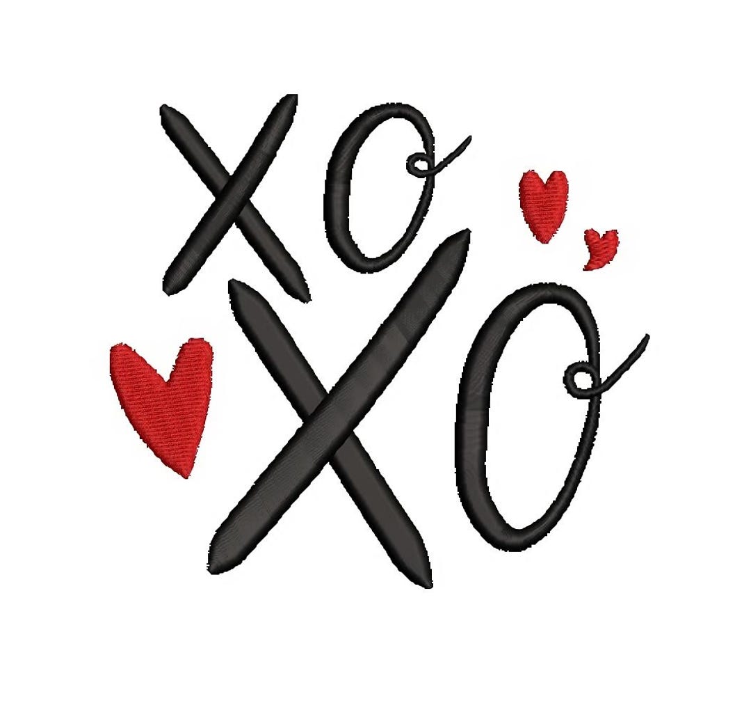 Kisses & Hugs Valentines Embroidery Design Valentines Machine ...