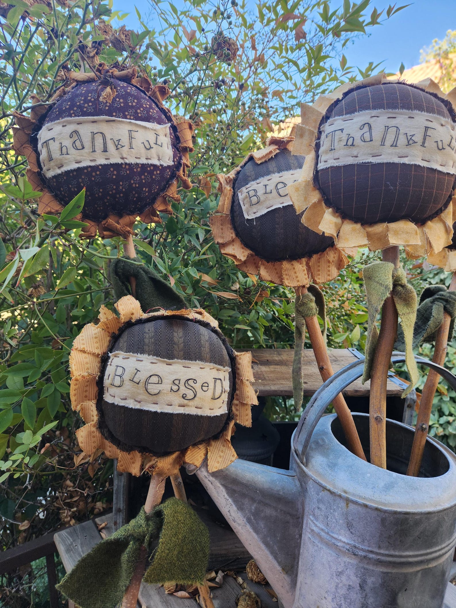 Fat Head Fall Sunflowers Primitive - Etsy