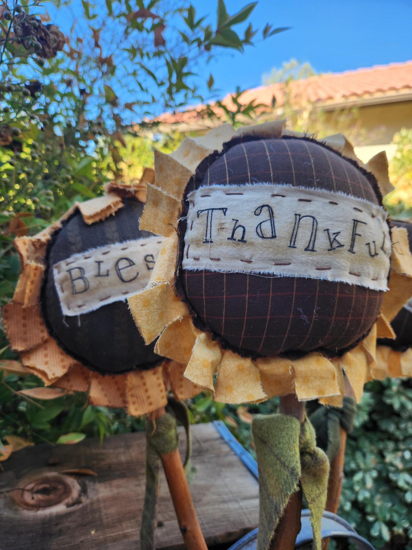 Fat Head Fall Sunflowers Primitive - Etsy