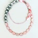 Chain Link Statement Necklace Pastel Color Block Chunky - Etsy