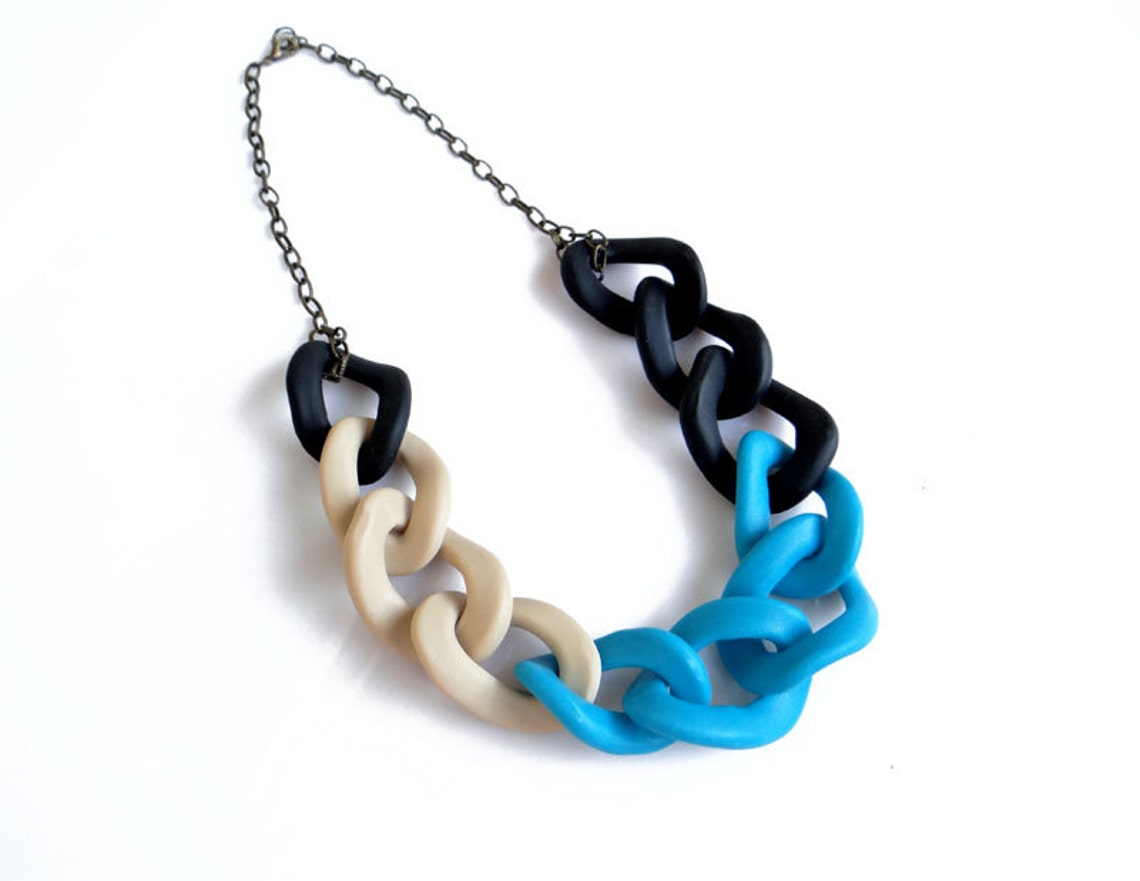 Big Chain Statement Necklace Oversized Chain Link Necklace - Etsy