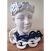 Really Big Black Chain Link Necklace, Huge Chunky Contemporary Polymer ...
