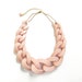 Chain Link Statement Necklace Pastel Color Block Chunky - Etsy