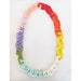 Candy Rainbow Chain Rainbow Link Necklace, Oversized Statement Necklace ...