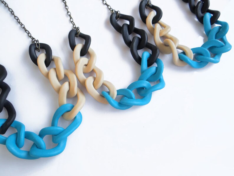 Big Chain Statement Necklace Oversized Chain Link Necklace - Etsy